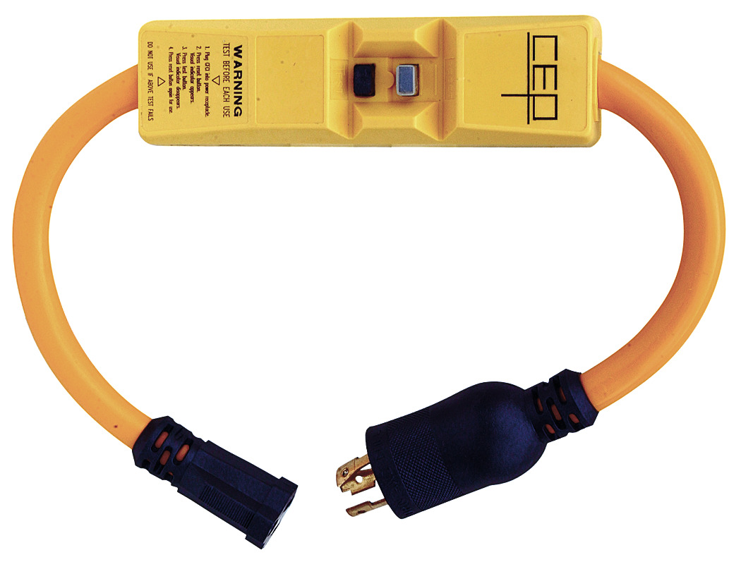 White Cap | CEP 2 15A 12/3 Stw Female U/G To Male T/L In-Line Gfci Cord ...