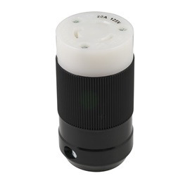 White Cap | CEP 20A 125V T/L Female Receptacle