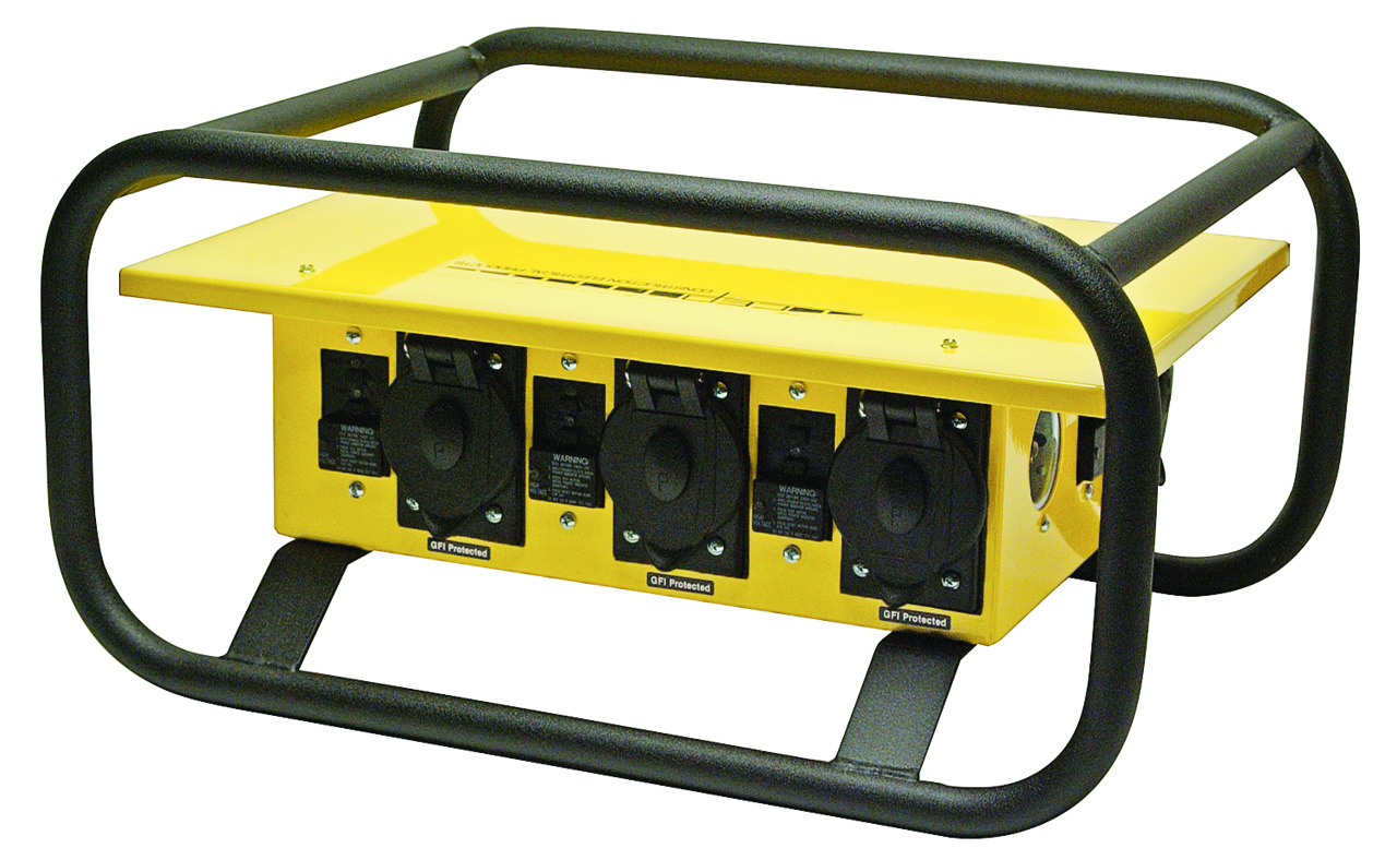 White Cap | CEP Yellow T/L Cage Ul Temporary Power Box