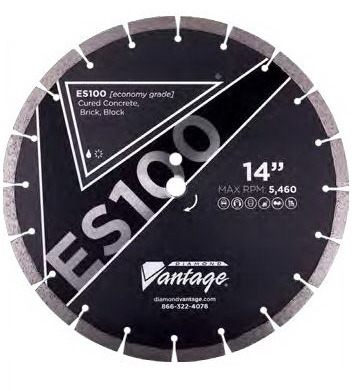 White Cap | 14"X.125X1/20Mm Economy Diamond Blade Diamond Vantage