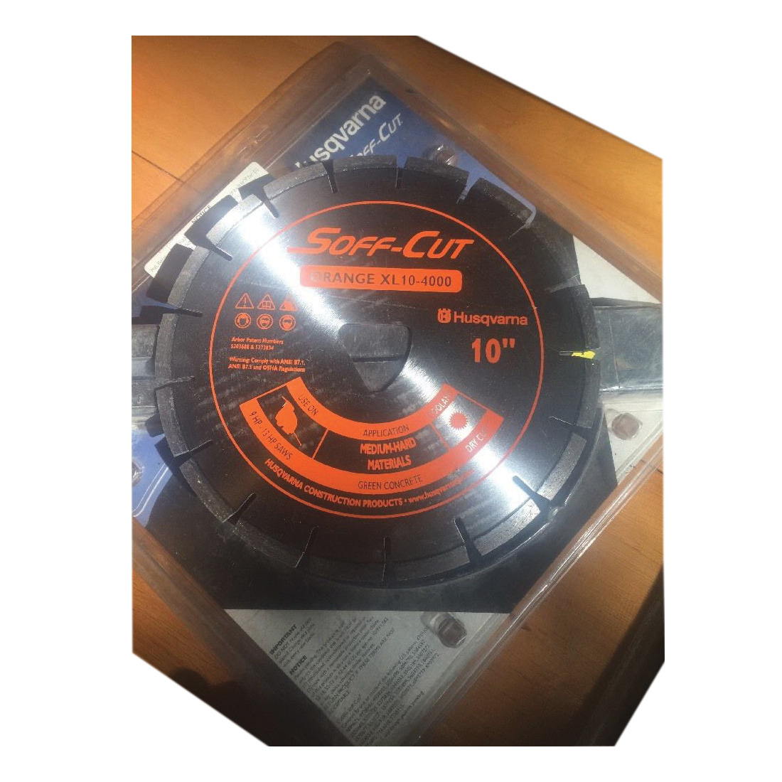 White Cap | Husqvarna 10" x .100 Las Vegas Soff-Cut Diamond Blade