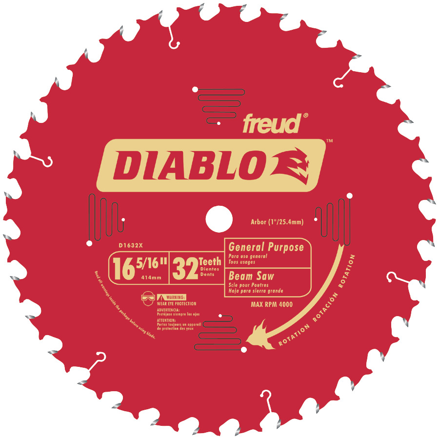 White Cap | Diablo 16-5/16" 32T General Purpose Saw Blade