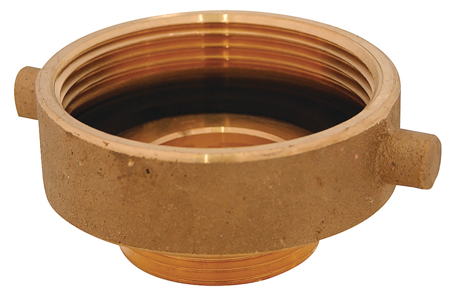 White Cap | Hosepower Usa 2-1/2 Fnst x 1-1/2 Mnst Brass Fire Hose Adapter