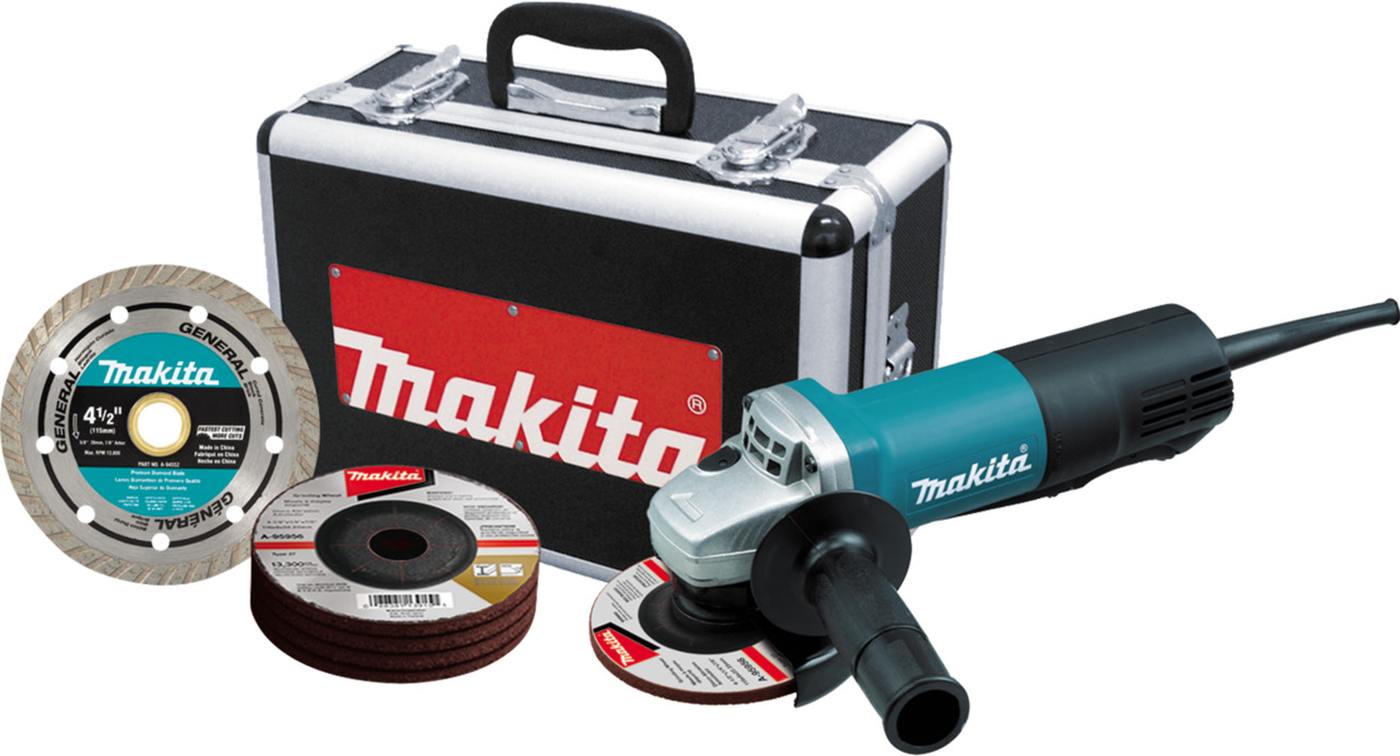 White Cap | Makita 4-1/2" 7.5A 10K RPM Angle Grinder