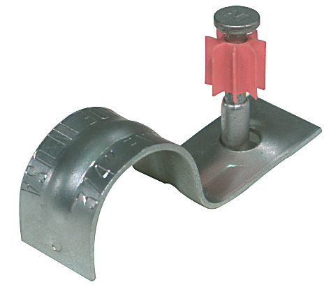 White Cap | Ramset 3/4" Conduit Clip Pin W/ 1" Washer