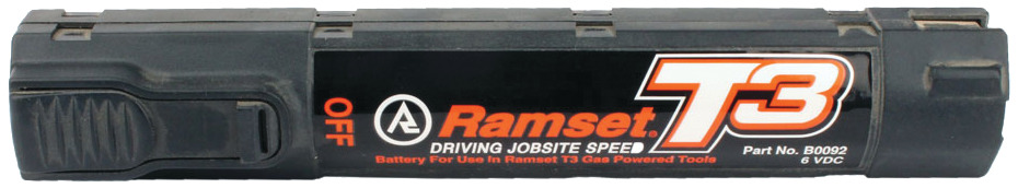 White Cap | Ramset Battery for T3 Tool