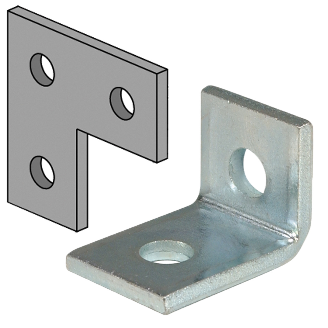 White Cap | Strut Plates and Angle Fittings